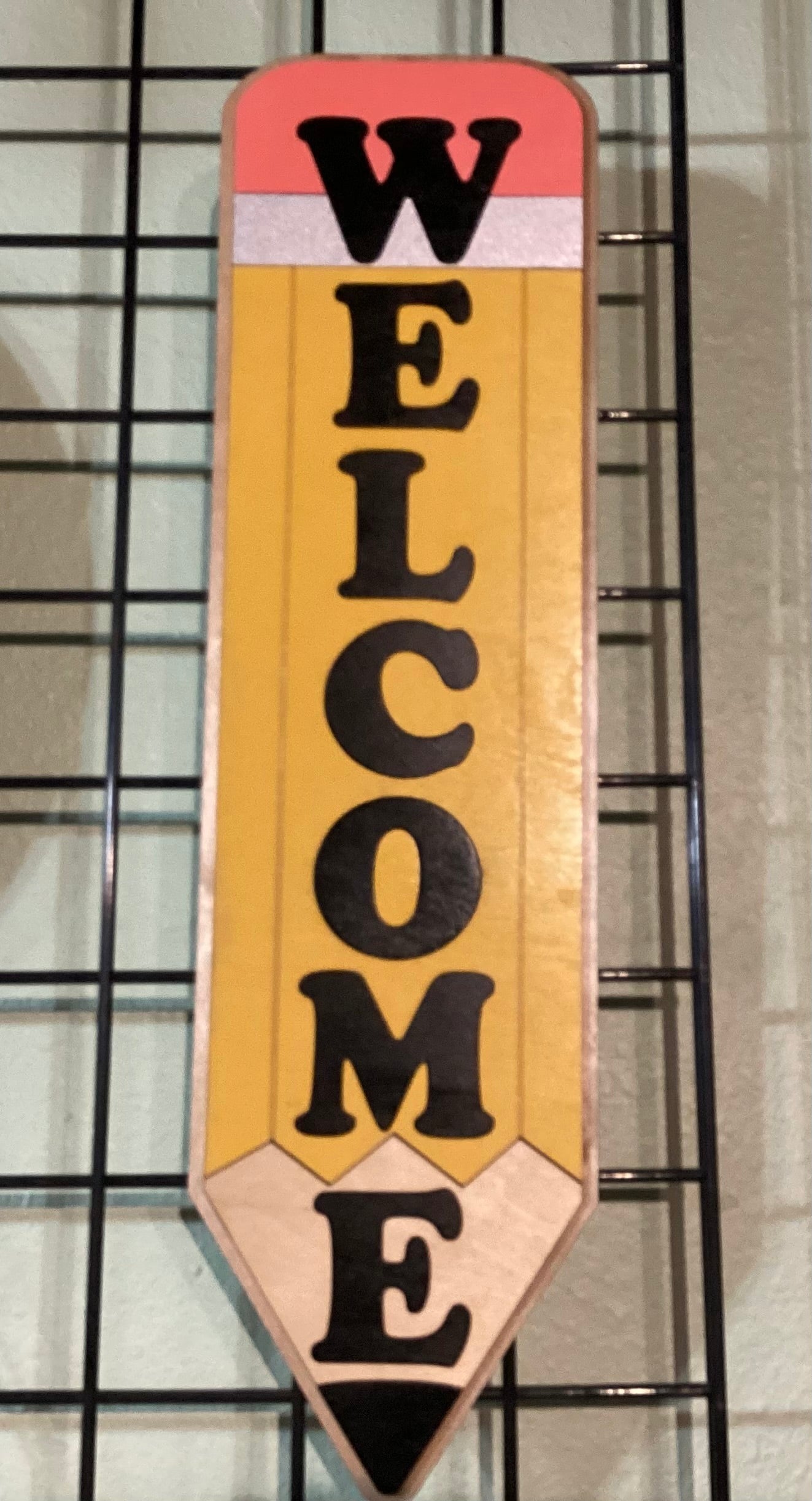 Welcome Pencil Sign – Our Crafty Family